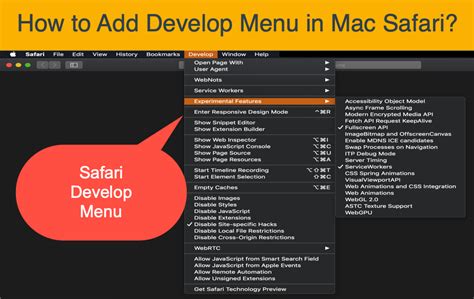 How To Add Develop Menu In Mac Safari WebNots