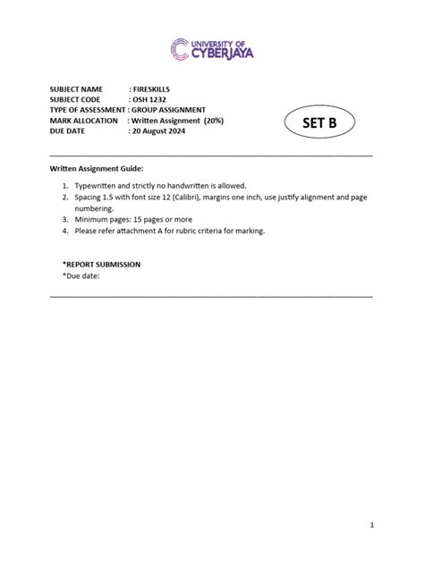 Cciph Dosh Osh 1232 Fire Skills Assignment 20 Pdf Safety
