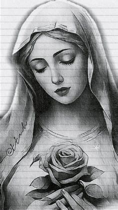 How To Draw Virgin Mary Step By Step