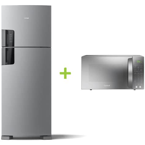 Geladeira Electrolux Inox E Microondas Inox Casas Bahia