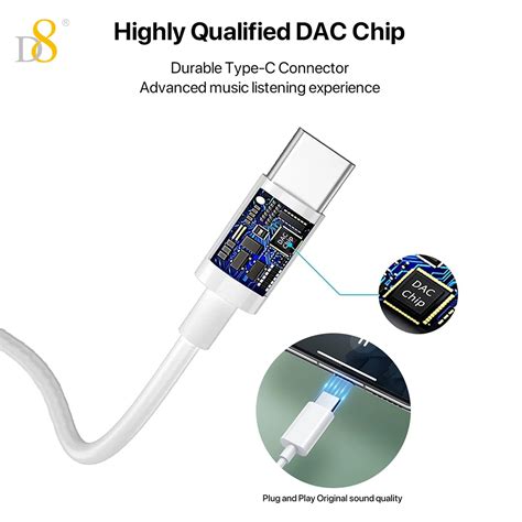 마이크 및 볼륨 조절 기능이 있는 이어 이어폰 이어버드에 D8 Usb Type C 헤드폰iphone15 액세서리15puls15pro 와 호환 가능 Buy