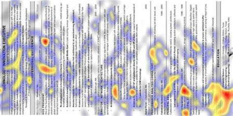 Heatmap Of What Recruiters Look At On Your Resume Raccounting