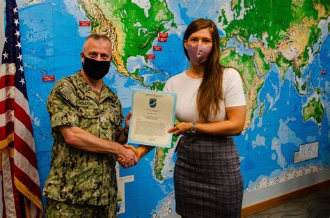 Dvids Images Emily Templar Presented With Submarine Learning Center