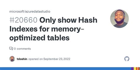 Only Show Hash Indexes For Memory Optimized Tables · Issue 20660