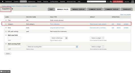 7 Displaying Taxonomy Terms Which Are Used By A Content Type Drupal Answers