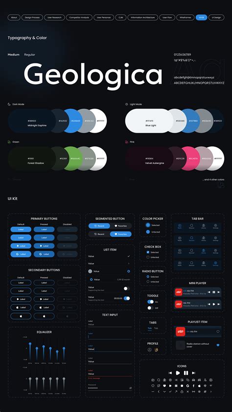 Simple Radio Mobile App UX UI Design Behance