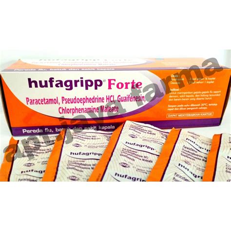 Jual Hufagrif Forte Obat Batuk Pilek Tablet Hargastrip10 Tablet