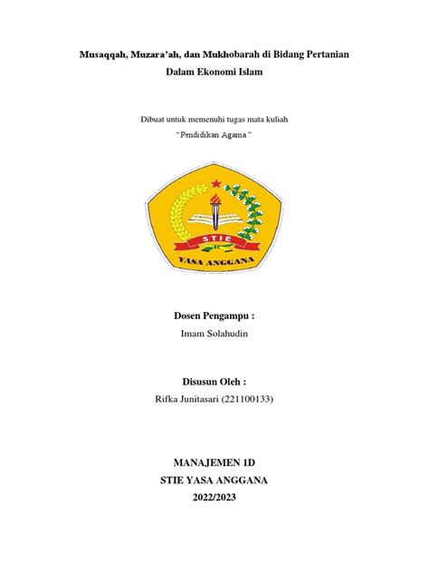 Rifka Junitasari Makalah Agama Pdf Pdf