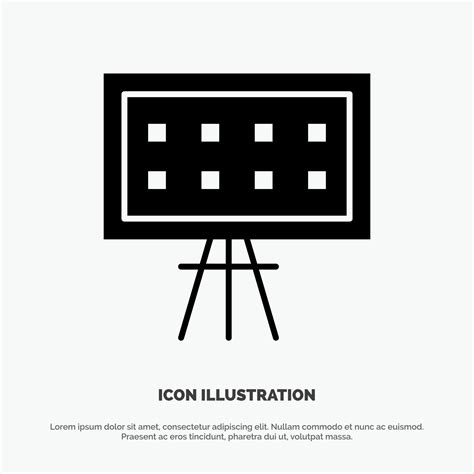 Alphabet Board Education Presentation Solid Glyph Icon Vector 15199968