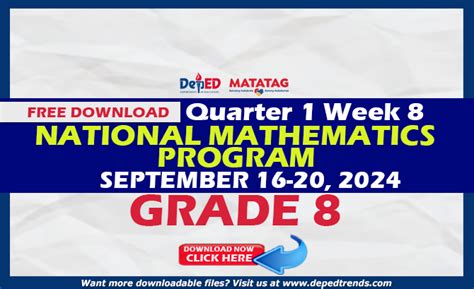 Grade 8 National Mathematics Program Nmp Lesson Scripts Q1 Week 8 Free Download
