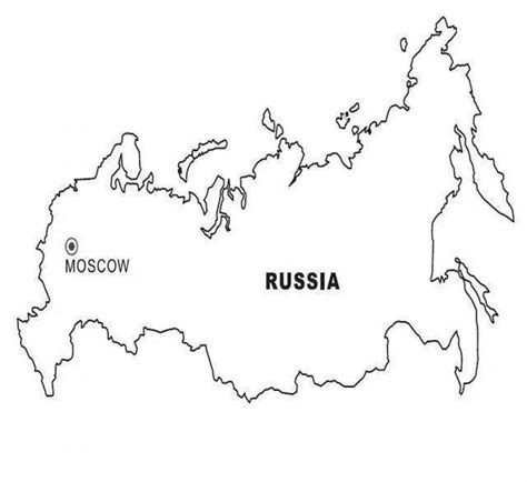 Раскраска карта россии для дошкольников - Фото подборки 2