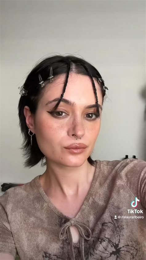 Styling My Short Wolfcut Video Short Hair Styles Hair Styles Really Short Hair