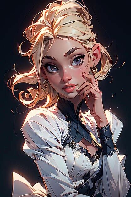 Chica sexy joven estilo anime personaje ilustración diseño manga anime girl Foto Premium