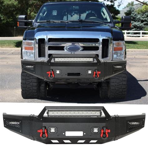 Heavy Duty Steel Front Bumper For 2008 2010 Ford F250 F350 F450 F