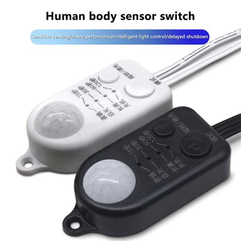 적외선 pir 모션 센서 스위치 인체 모션 센서 감지기 스위치 led 라이트 스트립용 dc 5v 24v usb dc 본체
