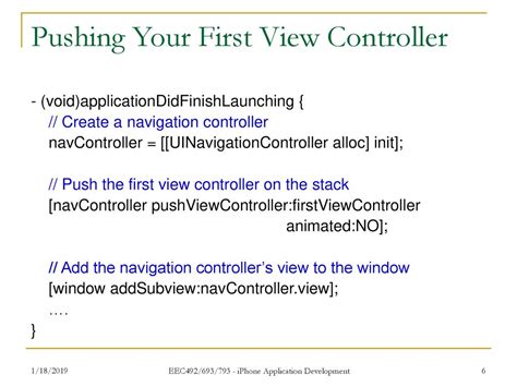 eec 492 693 793 iphone application development ppt download