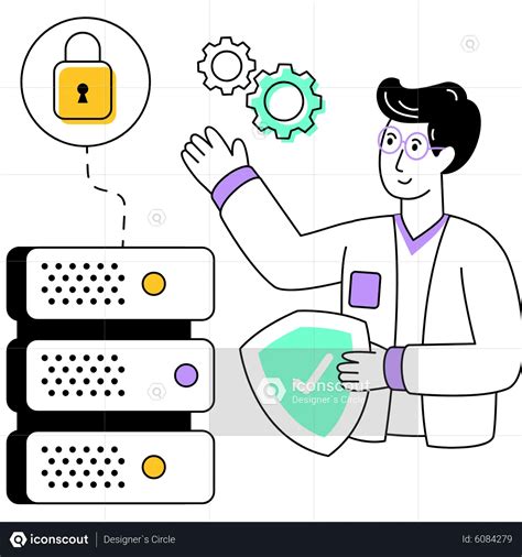Data Security Illustration Lottie Animation Business Lottie