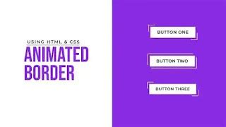 CSS Button Border Animation On Hover