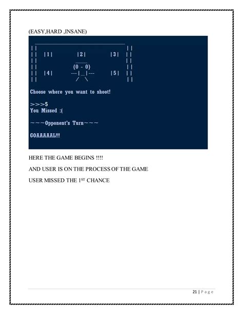 Computer Science Investigatory Project On Football Game And Score