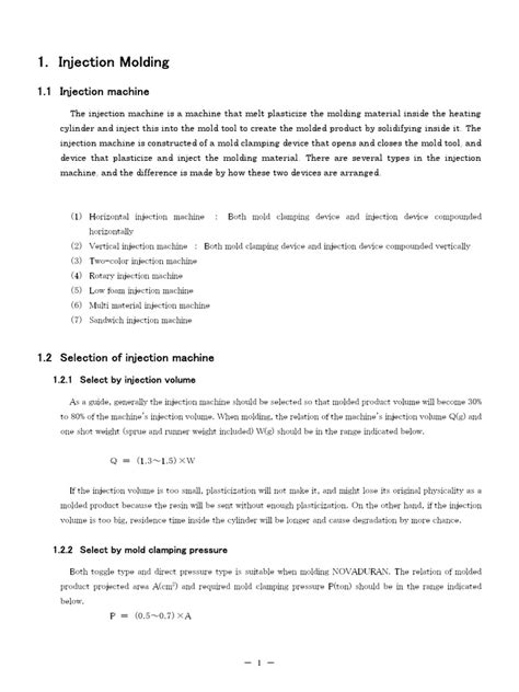 Injection Molding Pdf Casting Metalworking Applied And Interdisciplinary Physics