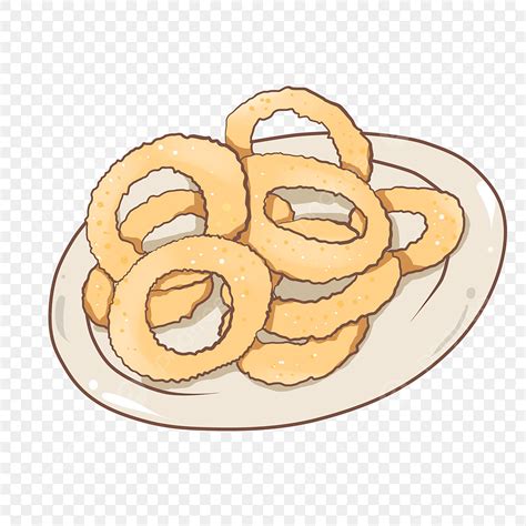 맛있는 일러스트 양파 링 튀김 부드럽고 부드러운 황금 양파 링 Png 일러스트 및 Psd 이미지 무료 다운로드 Pngtree