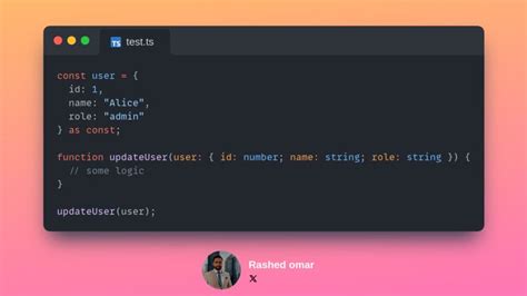 Rashed Omar On Linkedin Typescript Codetips Developerlife Cleancode