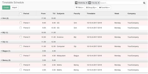Timetable Management System In Educational ERP