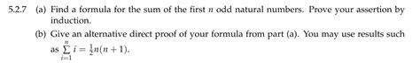 solved 5 2 7 a find a formula for the sum of the first n