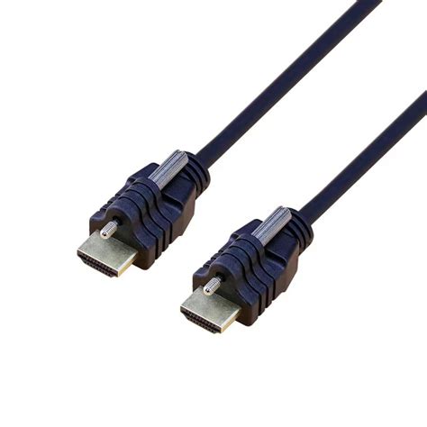 Lodalink 4k60hz Universal Screw Locking Secure Hdmi Cable Black 6fthdmi