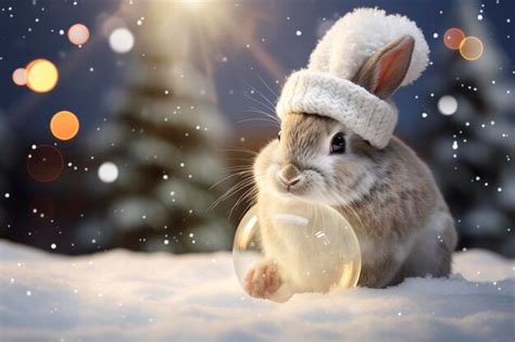 Premium Ai Image Snowman Crystal Ball