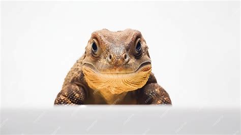 Premium Ai Image Photo Of A Cute Komodo Dragon Isolated On White
