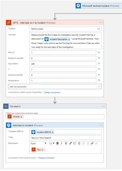 my adventures with sentinel and the openai logic app connector my