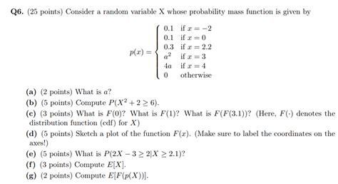 Solved Q Points Consider A Random Variable X Whose Chegg