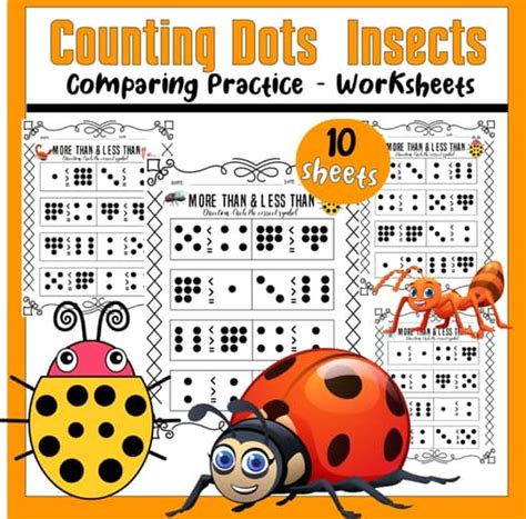 Counting Dots Activities Counting On Addition Games Insects
