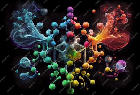 Premium Photo Ai Generative Science Molecule Model Structure Business Teamwork Concept