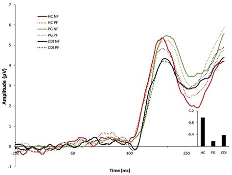 Erp Waveforms For Each Group In Each Feedback Condition Right Bottom