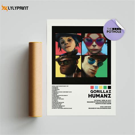 Gorillaz Posters Humanz Poster Album Cover Poster Print Wall Art