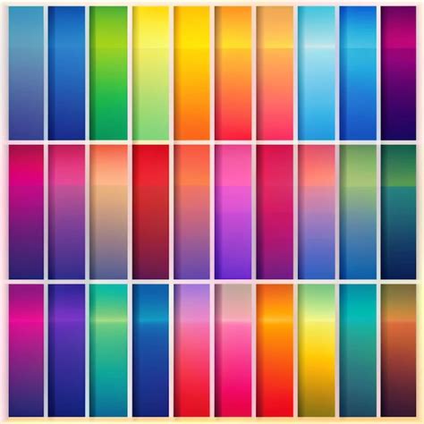 Precious Color Gradients Swatch Set For Creative Projects Premium Ai