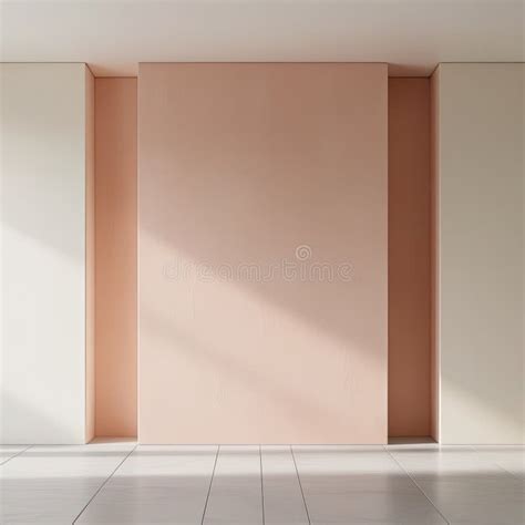 Minimalist Interior Space With Serene And Calming Colour Stock Illustration Illustration Of