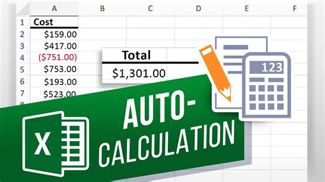 how to auto calculate a column in excel printable online