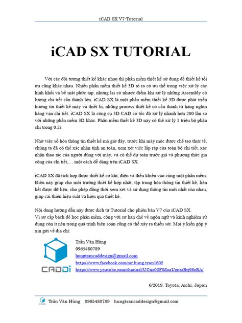icad sx v7 tutorial pdf