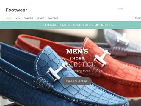 10 Shoe Store Free Html Website Templates 2024