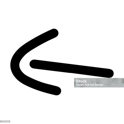 웹 및 응용 프로그램을위한 화살표 기호 손으로 그린 아이콘 벡터 검은색에 대한 스톡 벡터 아트 및 기타 이미지 검은색 곡선 그래픽 사용자 인터페이스 Istock