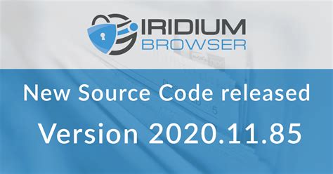 Source For Version 20201185 Made Available Iridium Browser
