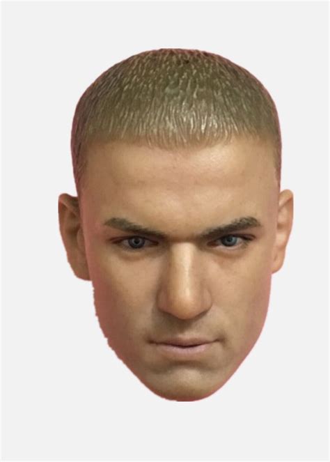 16 Michael Prison Break Man Head Sculpt F 12 Hot Toys Phicen Male