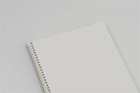 Premium Photo Gray Notepad On Gray Background Mockup