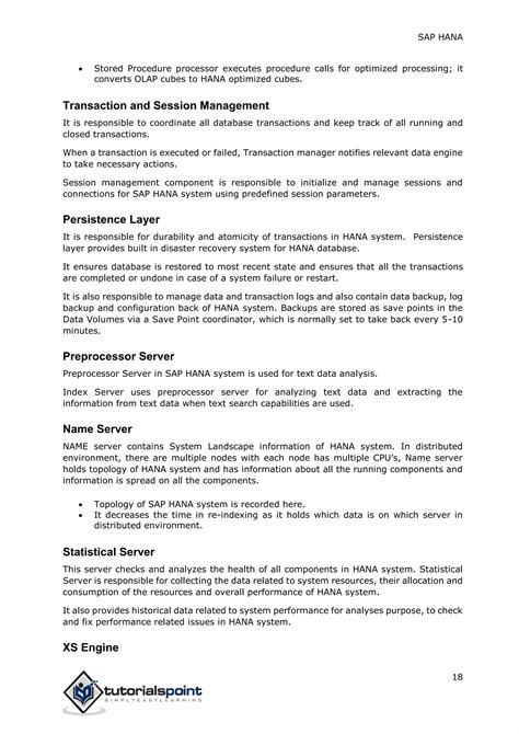 Sap Hana Tutorial Pdf