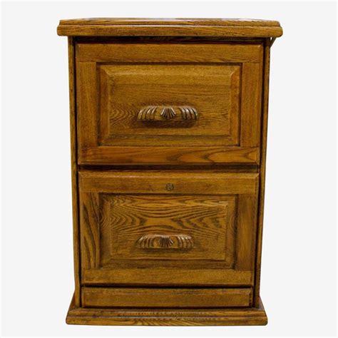 Oak 2 Drawer File Cabinet Wcarved Handles 327 Kashew Kashew