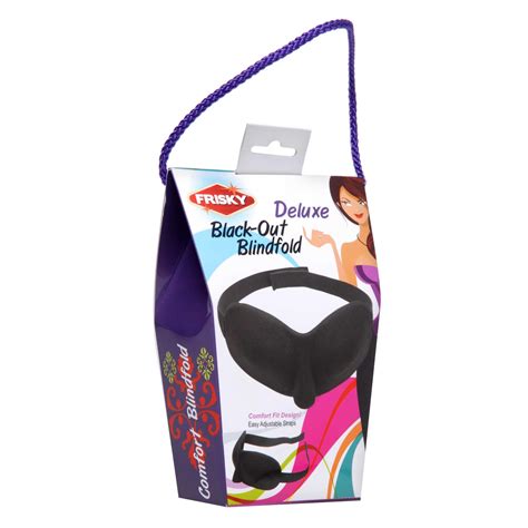 Frisky Deluxe Black Out Blindfold Adult Sex Toys Intimate Supplies