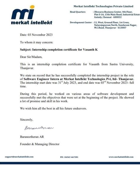 Vasanth Karthikeyan On Linkedin Javafullstackdeveloper Internship